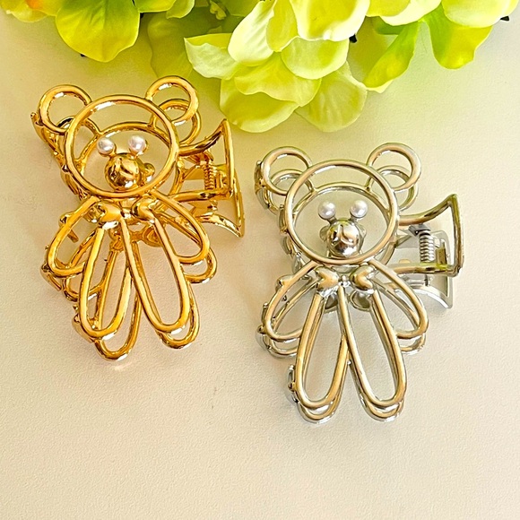 Unlisted | Accessories | Teddy Bear Hair Clips | Poshmark